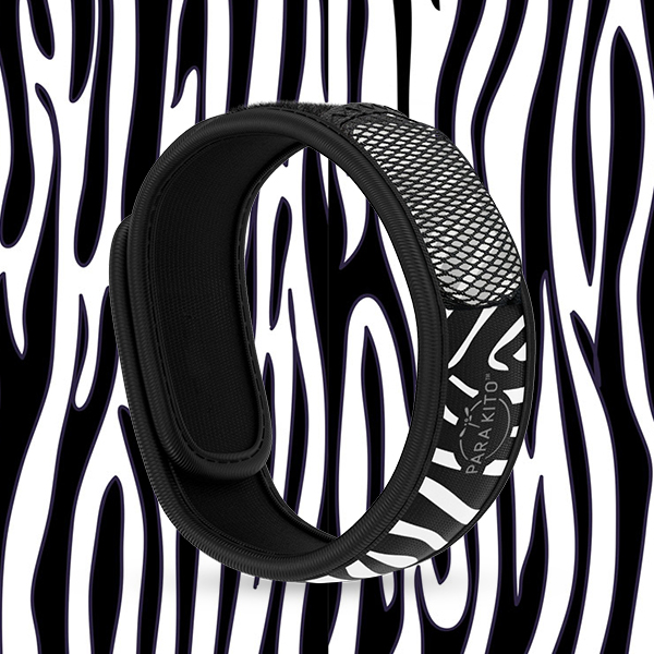 Zebra Wristband with 2 Refill Pellets | PARA'KITO®